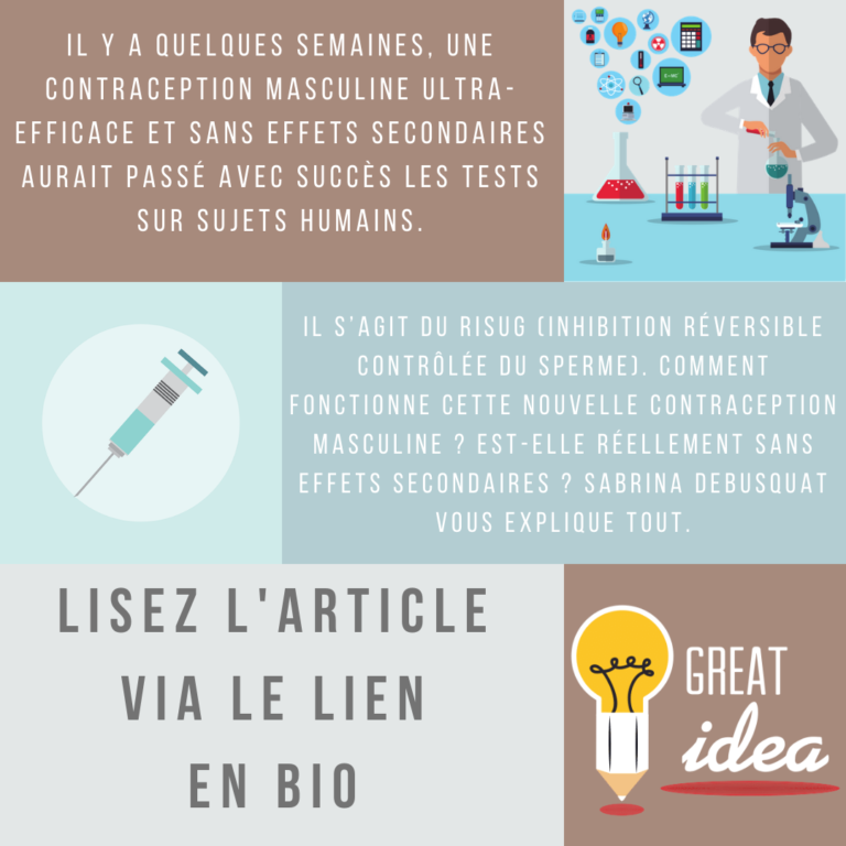 Le RISUG : nouvelle contraception masculine sans effets secondaires ...